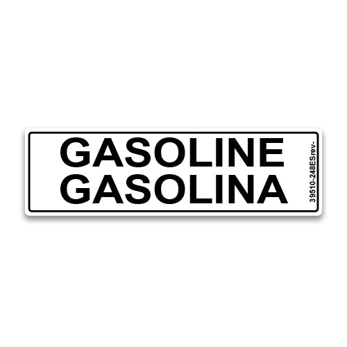 Gasoline / Gasolina — Fast Safety Decals