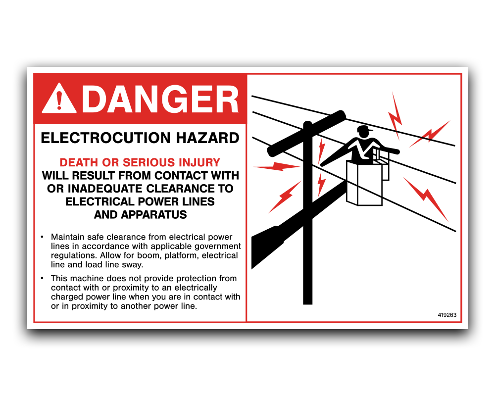 DANGER - ELECTROCUTION HAZARD — Fast Safety Decals