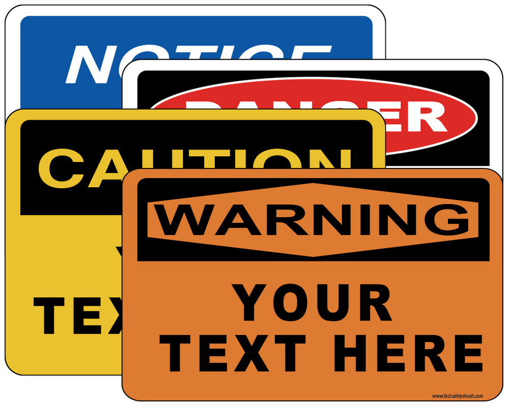Fast Safety Decals | OHSA And ANSI Safety Signs & Decals